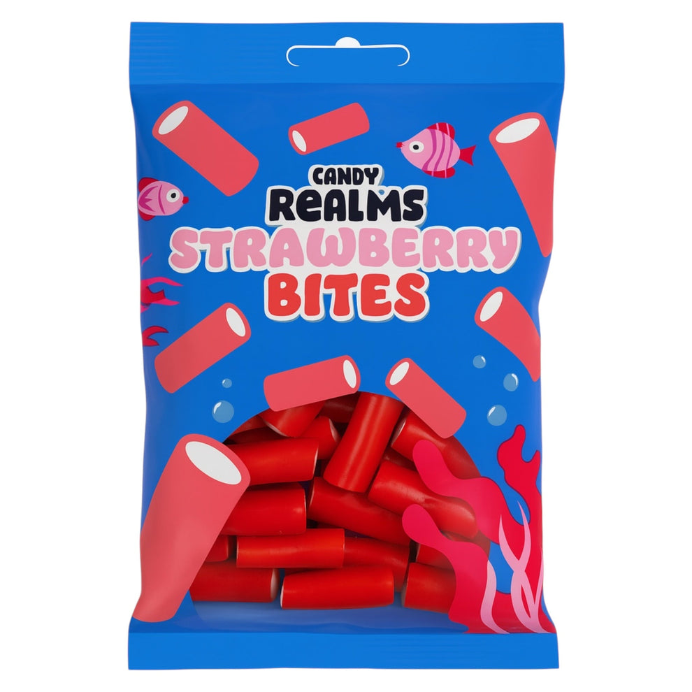Candy Realms Strawberry Rocket Bites Sweets - 170g