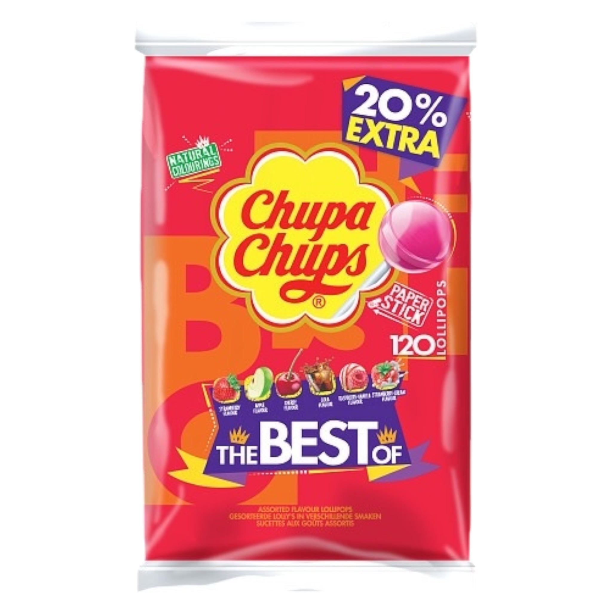 Chupa Chups Best Of Lollipops – 120 Pack Classics Bulk Bag