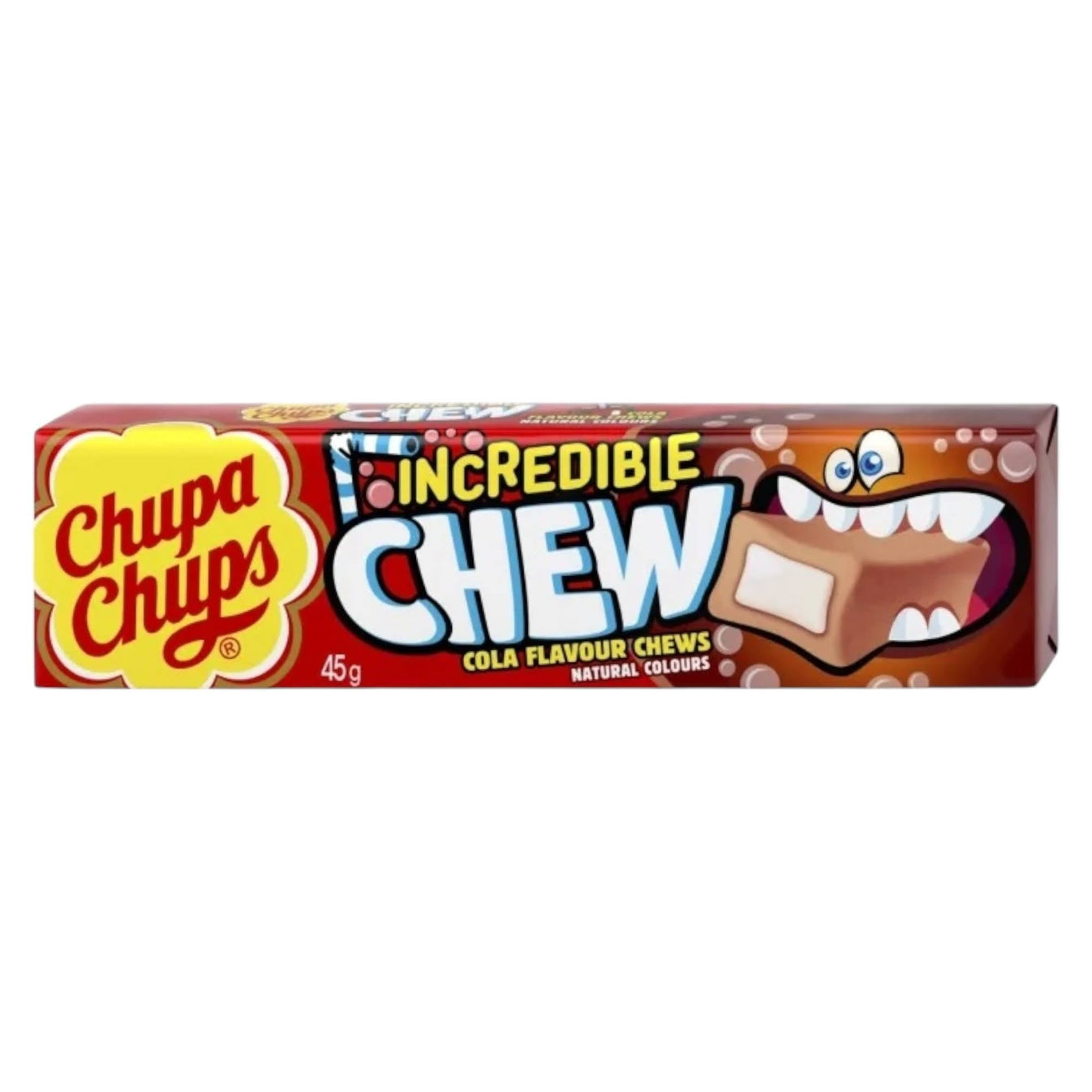 Chupa Chups Incredible Chew – Cola Soft Candy Sweets (45g)