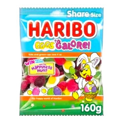Haribo Eggs Galore - Easter Gummy Sweets - 160g Share Bag