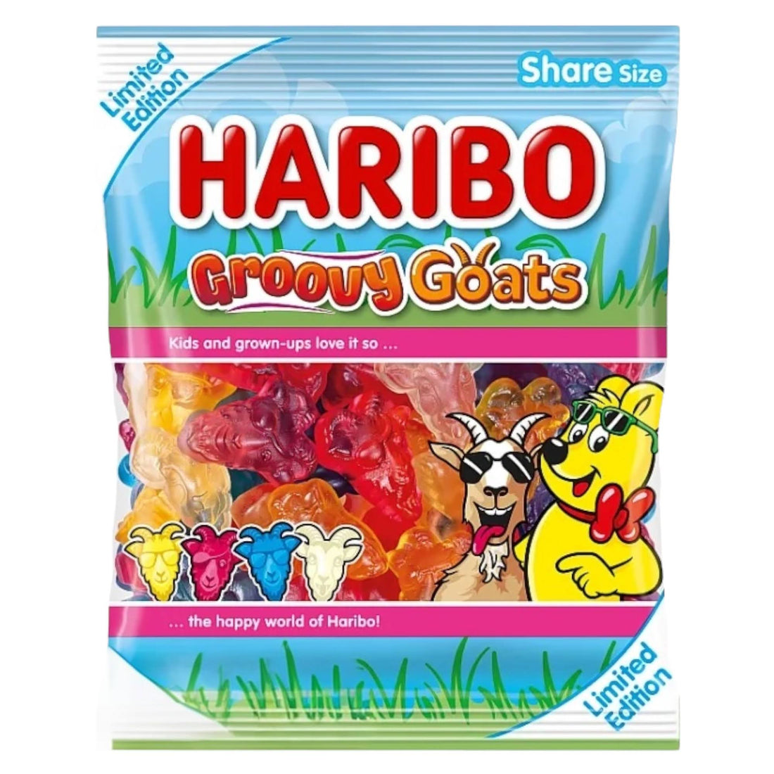 Haribo Groovy Goats – Fruity Gummy Sweets - Limited Edition