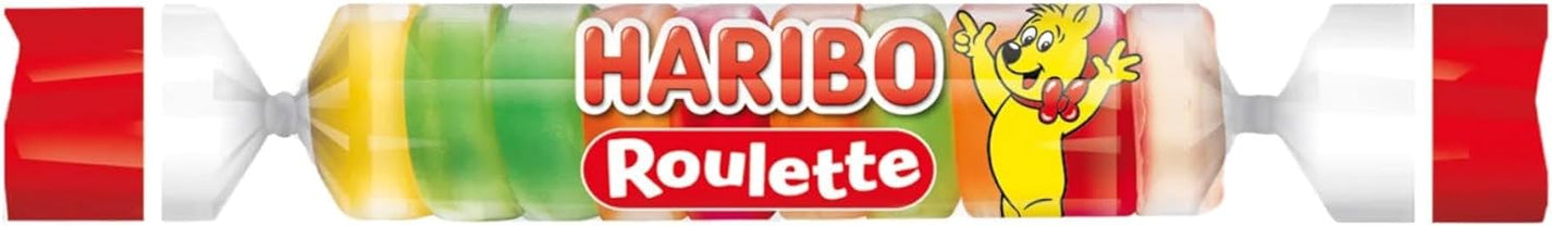 Haribo Roulette – 6 Fruit Flavour Sweet Rolls