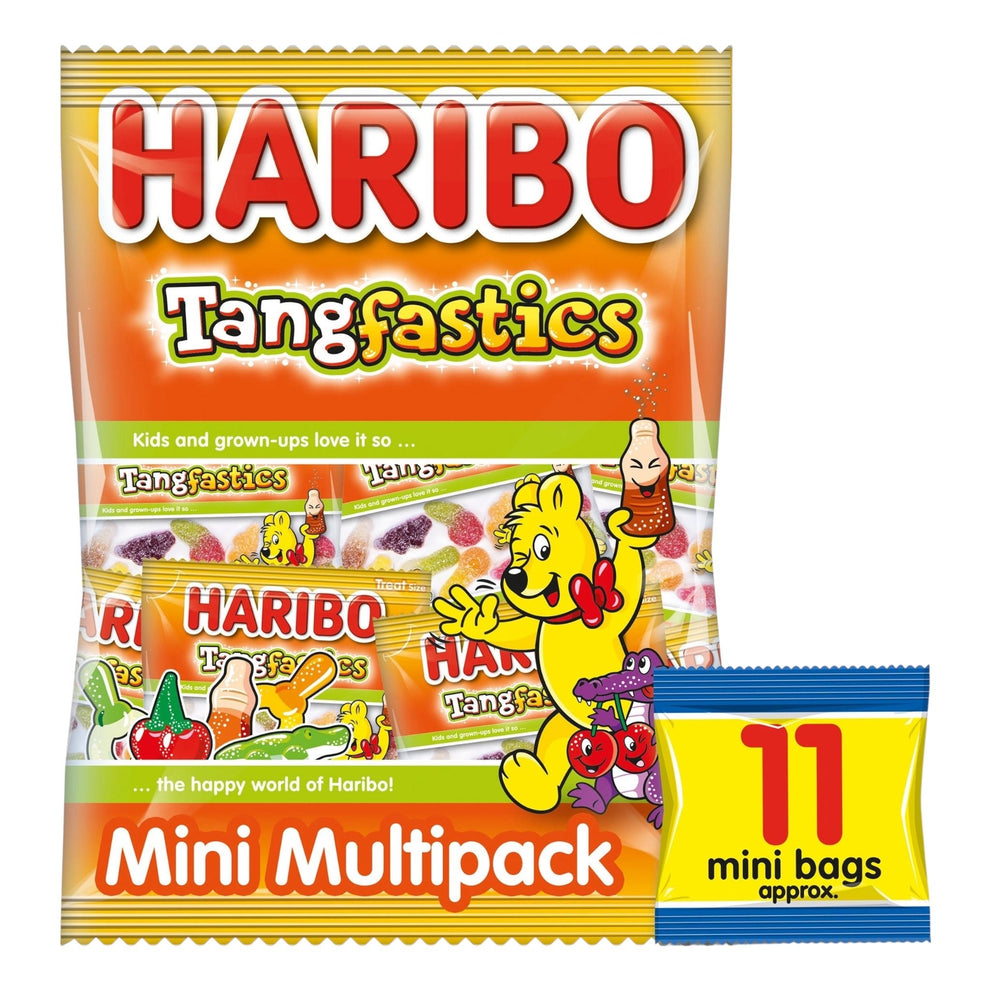 Haribo Tangfastics - Mini Multipacks – 11 Small Bags (176g)