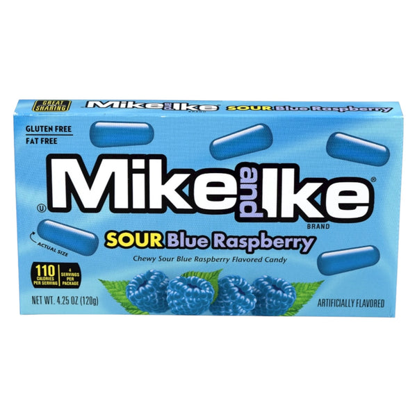 Mike and Ike Sour Blue Raspberry – Chewy Candy Sweets – 120g