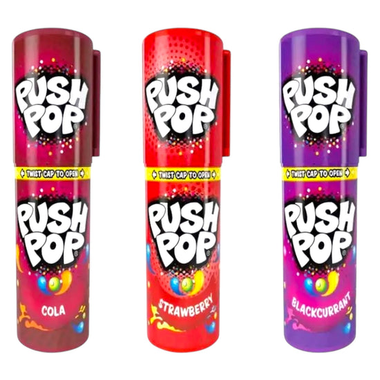 Push Pop Sweets – Pick Your Flavour Lolly - 3 Flavours (15g)