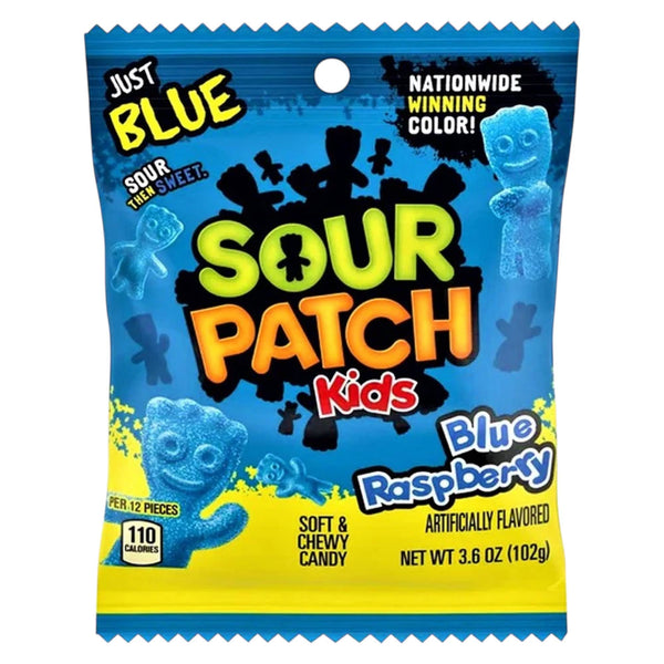 Sour Patch Kids Blue Raspberry - Tangy, Sweet, Chewy Candy