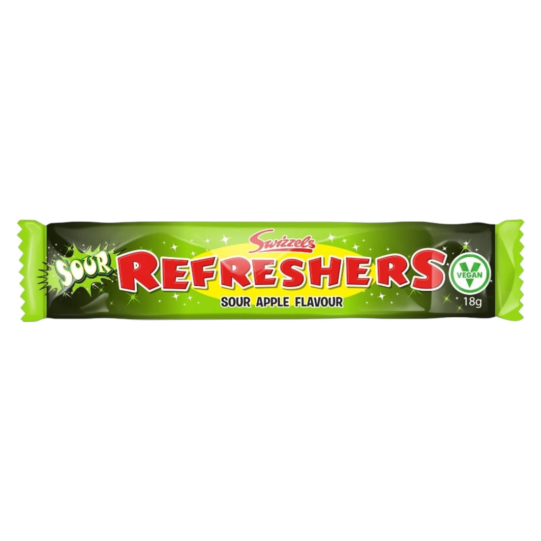 Swizzels Refreshers Sour Apple – Fizzy Chew Bar (18g)