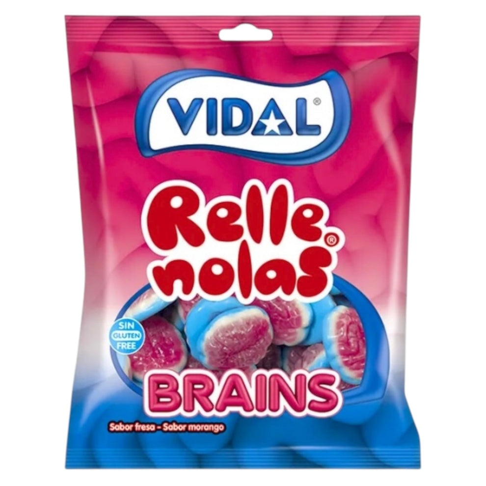 Vidal Relle Nolas Brains – Fruity Filled Gummies (90g)